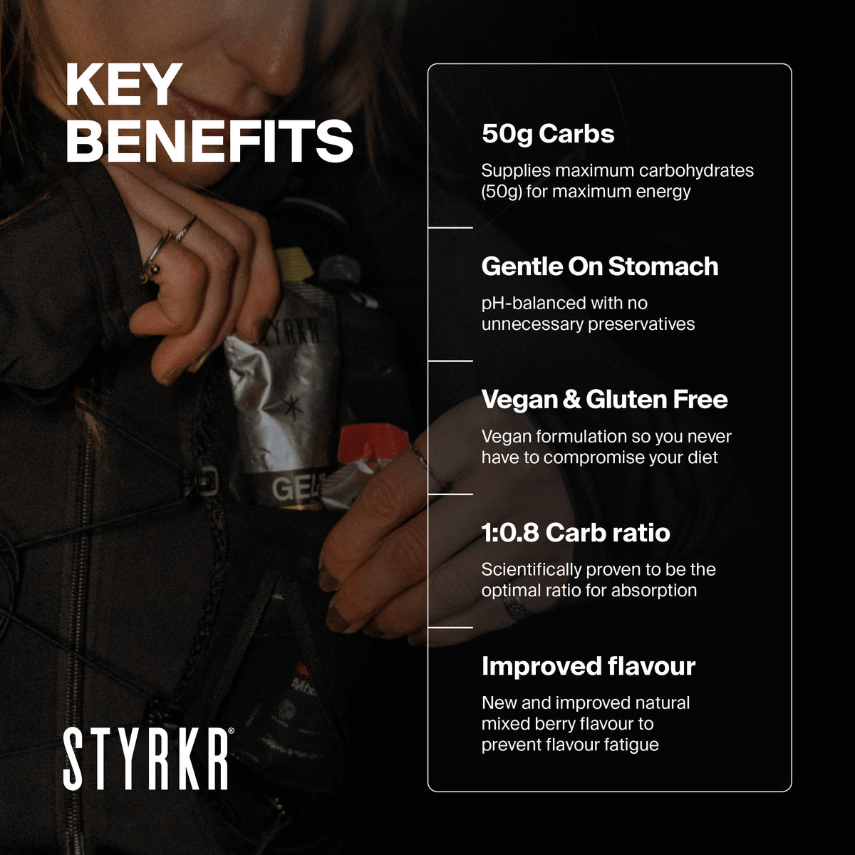 Styrkr GEL50 Dual-Carb Gel | STYRKR