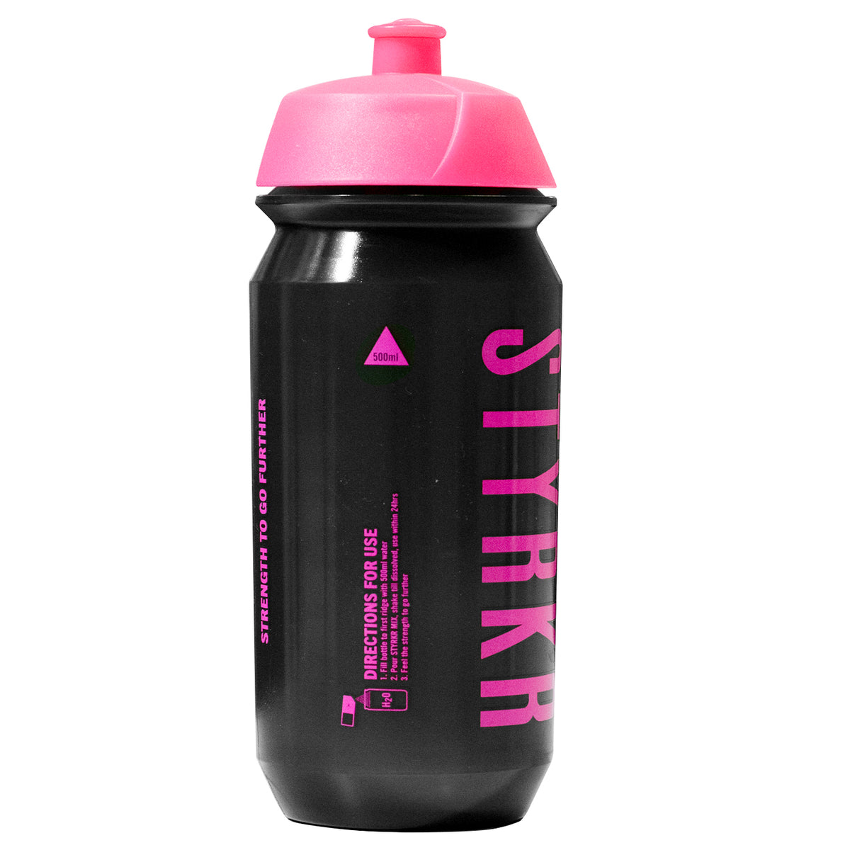 Pink/Black Bottle 500ml | STYRKR